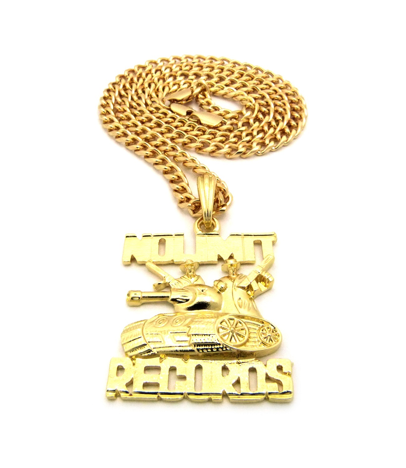 New No Limit Records Hip Hop Pendant &5mm/24" Cuban Link Chain Necklace ...