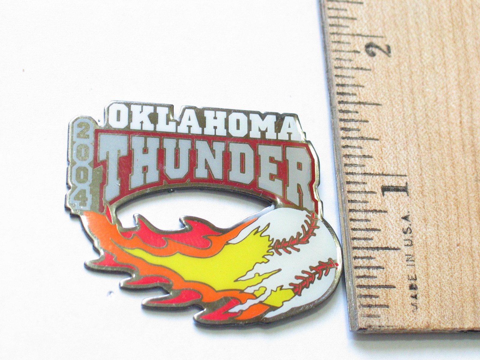 Oklahoma Thunder Baseball Lapel Pin (#145) | eBay