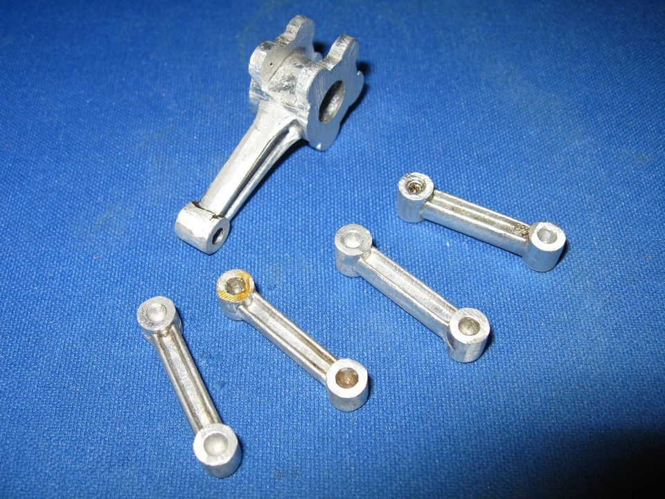 ORIGINAL MORTON M5 Model Airplane Engine Master & Articulating Rods NOS ...