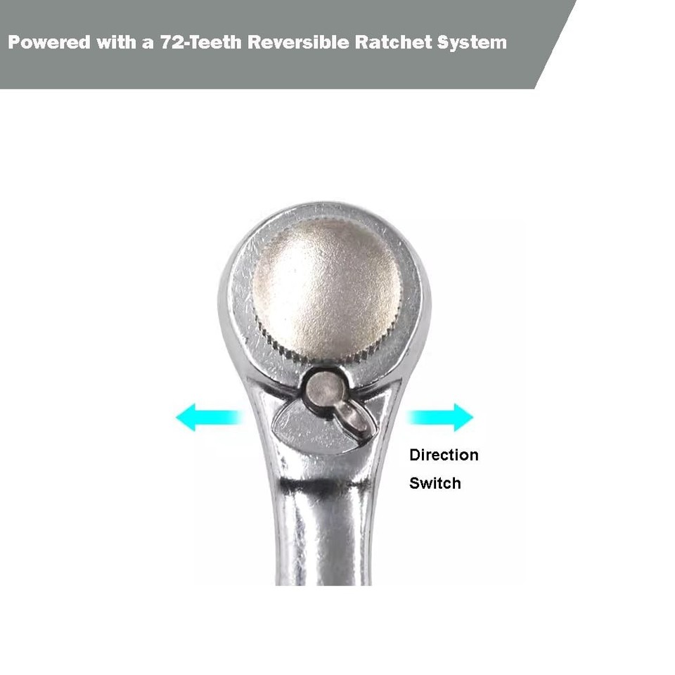 Mini Ratchet,1/4 Inch Drive Micro Ratcheting Bit Driver with 1 PH2 Bit,72-Too... | eBay