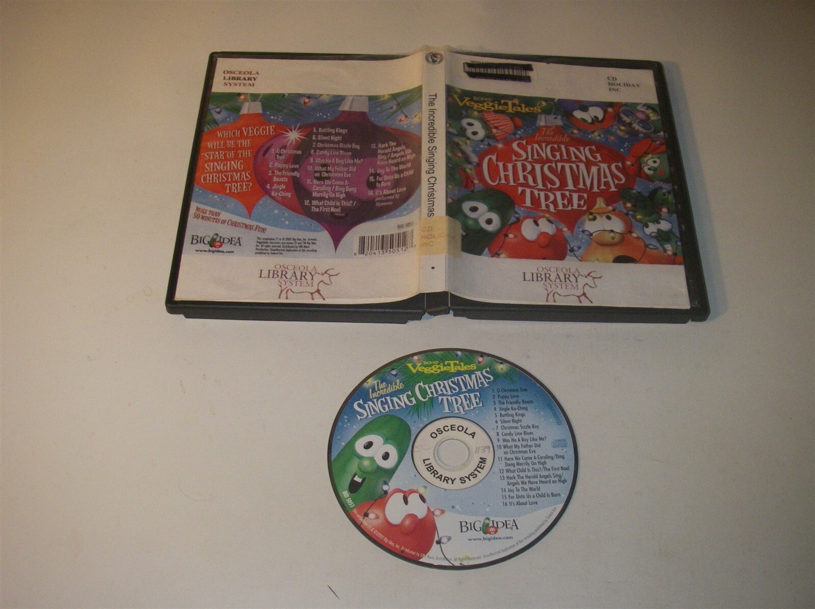 VEGGIETALES THE INCREDIBLE SINGING CHRISTMAS TREE LIBRARY CD S5362 | eBay