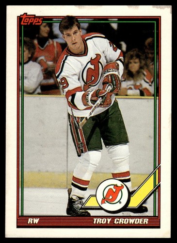 1991-92 Topps #374 Troy Crowder New Jersey Devils | eBay