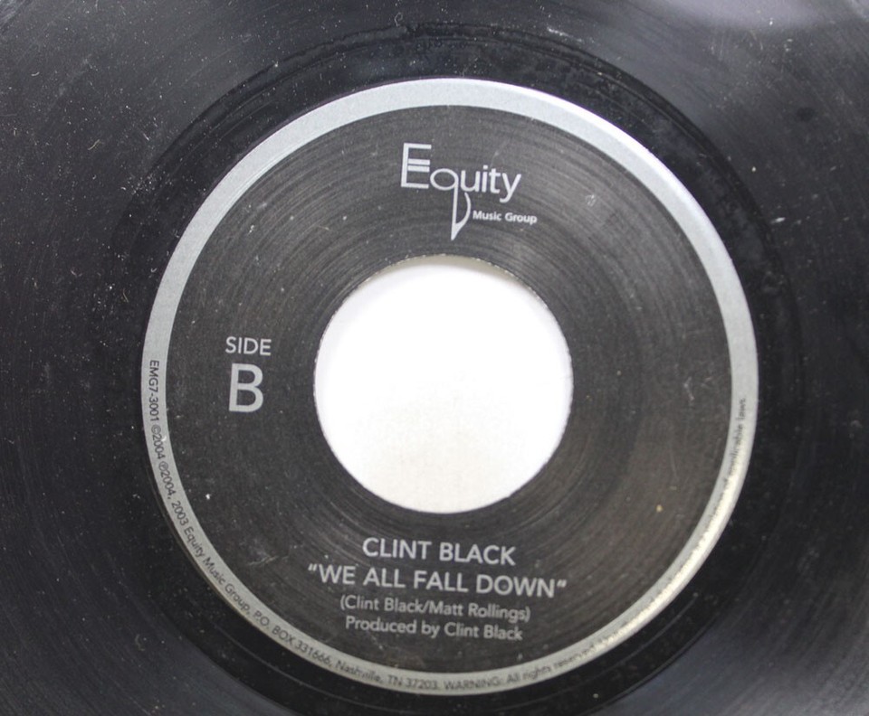 Country 45 Clint Black - Spend My Time / We All Fall Down On Equity | eBay