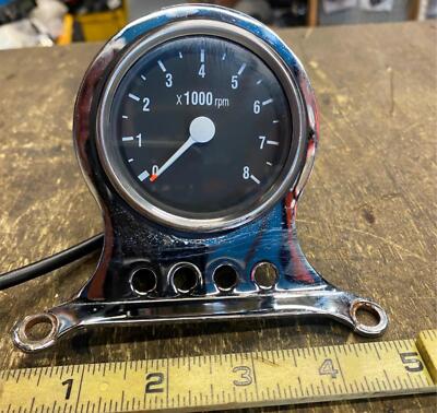 Mini Electric TAch 2 5/8 Mount Harley Sportster Softail Dyna FXR custom ...