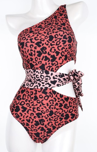 Beach Riot 286679 Women's Leopard One Piece Swimsuit, Size Medium | eBay