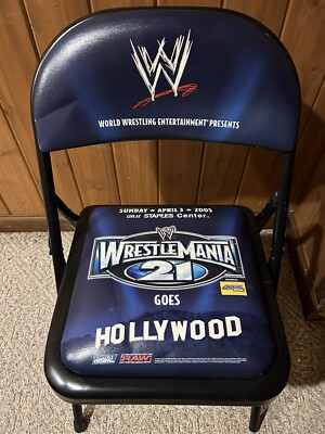 WWE WrestleMania 21 Ringside PPV Chair STAPLES Center LA | eBay