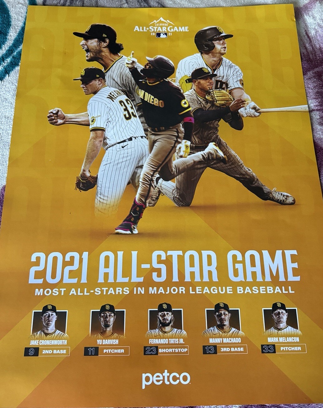 San Diego Padres 2021 All Star Game Poster | eBay