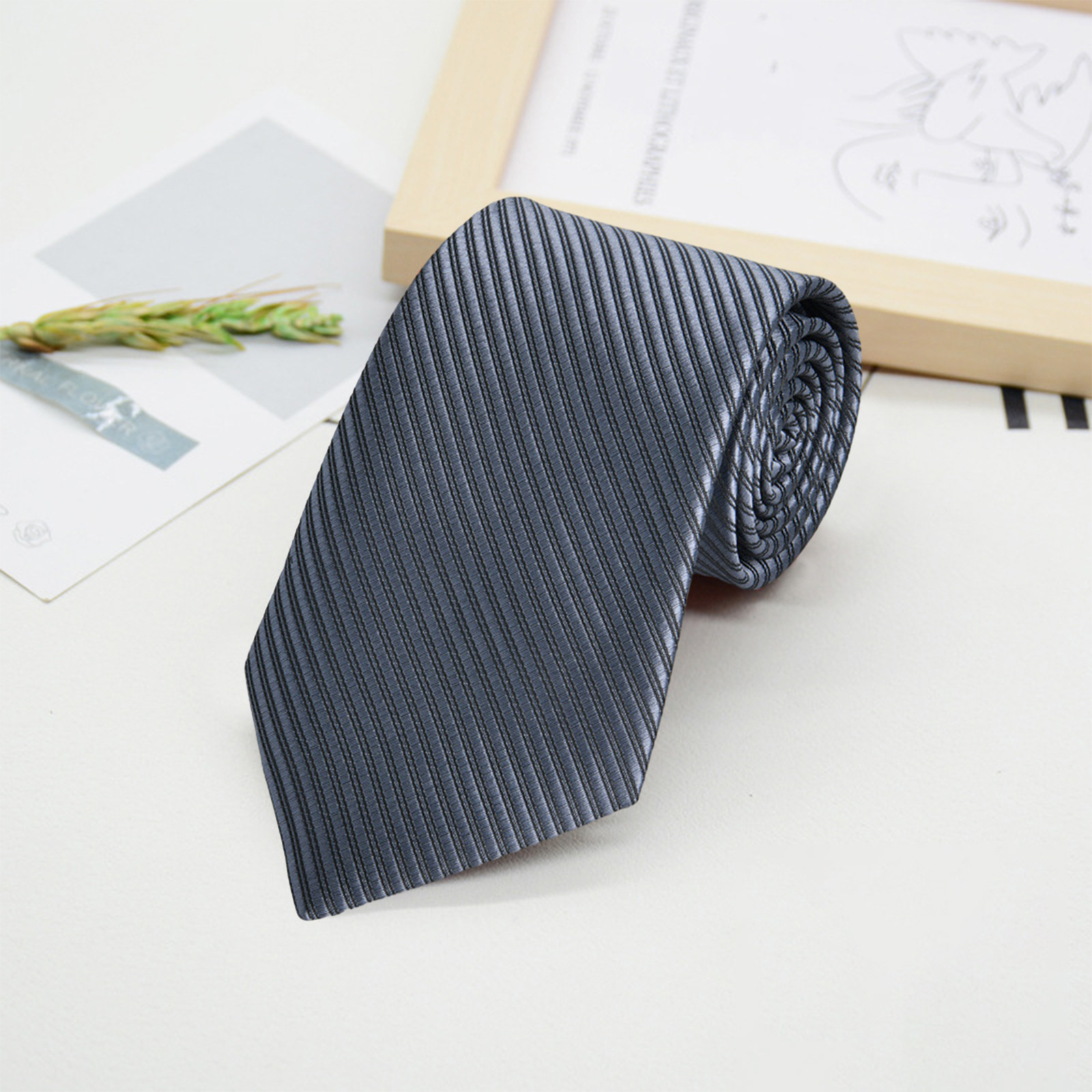 Business Suit Tie Gentlemen Elegant Men's Jacquard Formal Twill Slim ...