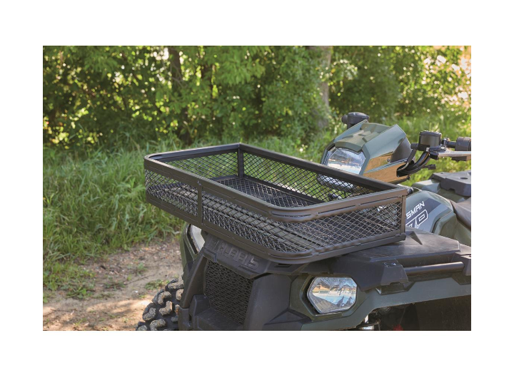 ATV Front Basket Universal UTV Rear Cargo Storage Steel Box Powder ...