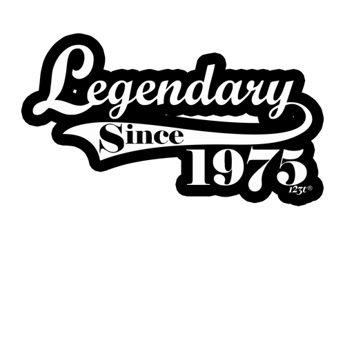 2 x Car Stickers legendary since 1975 Decal Truck Bumper Laptop Window ...