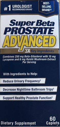 Super Beta Prostate Advanced New Vitality 60 Caplets Exp 2026 ...