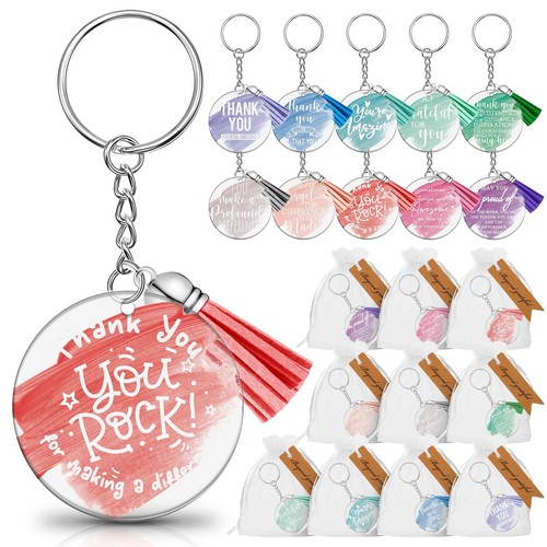 20 Sets Thank You Gift Paraprofessional Appreciation Gifts Key Chains ...