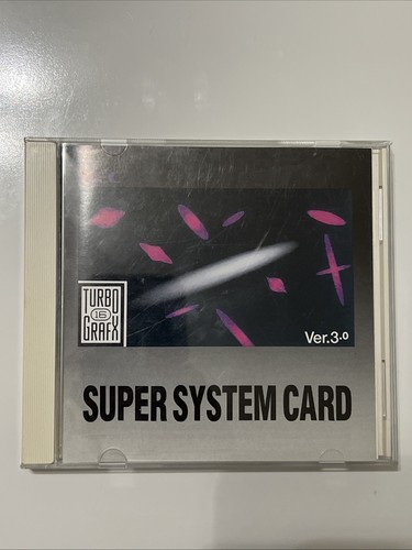 NEC TurboGrafx 16 CD Super System Card 3.0 CIB US Version - TESTED ...