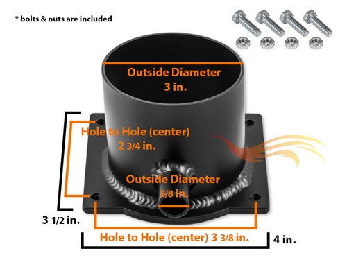 89-94 240SX S13 2.4 KA24E KA24DE AIR INTAKE MAF Sensor Filter Adapter ...