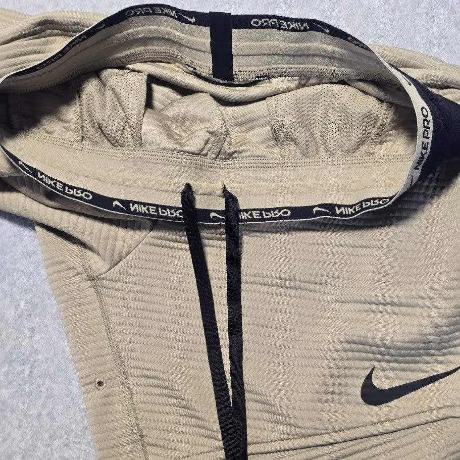 Nike Pro Dri-Fit Khaki Fitness Training Pants Mens S Techwear Fleece ...