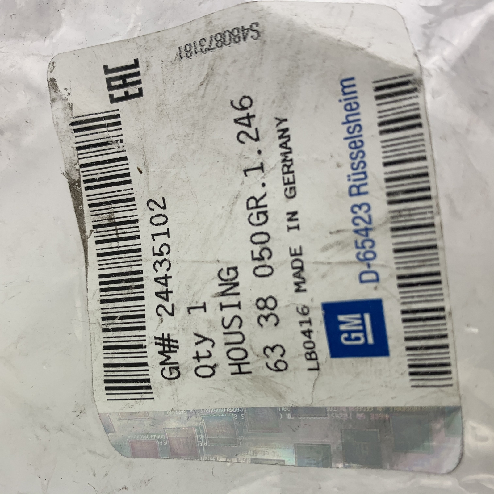 Genuine Vauxhall ASTRA CORSA Insignia MERIVA ZAFIRA Thermostat 24435102 ...