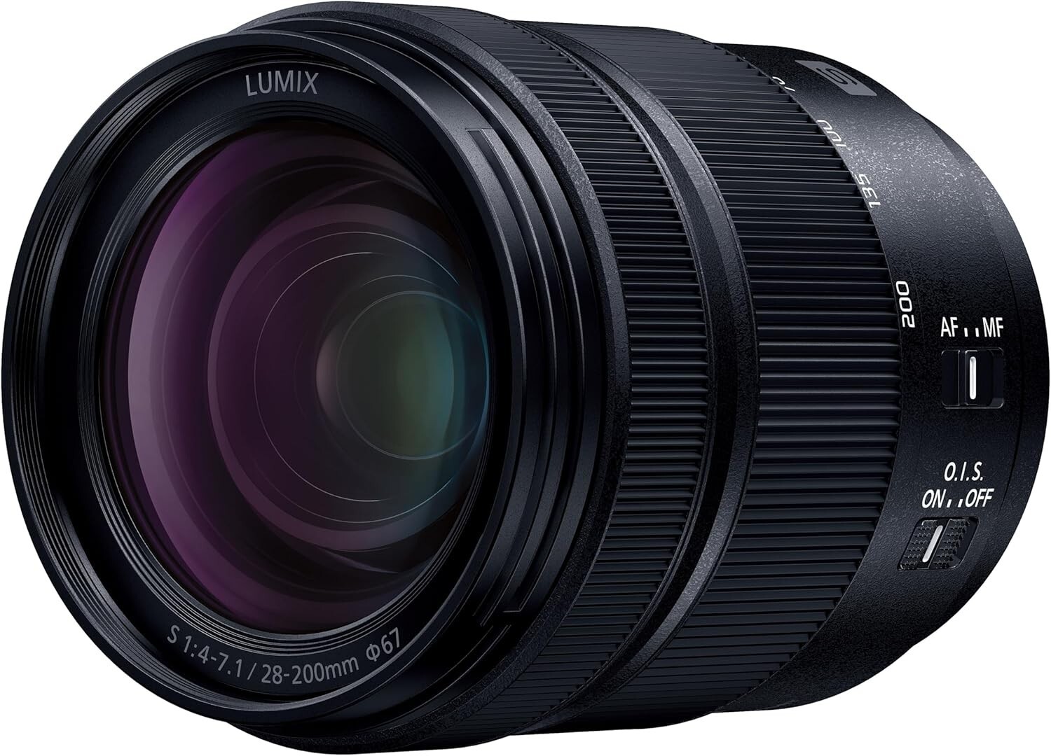 Panasonic Lumix S 28-200mm f4-7.1 MACRO O.I.S. Telephoto Zoom Lens ...