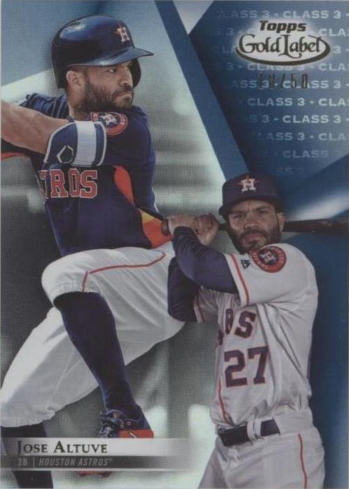 2018 Topps Gold Label - Jose Altuve #4 Class 3 Blue /50 for sale online ...