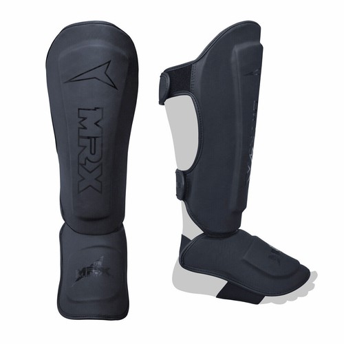 MMA Leg Foot Guards Muay Thai Shin Instep Pads Kick Boxing Guard ...