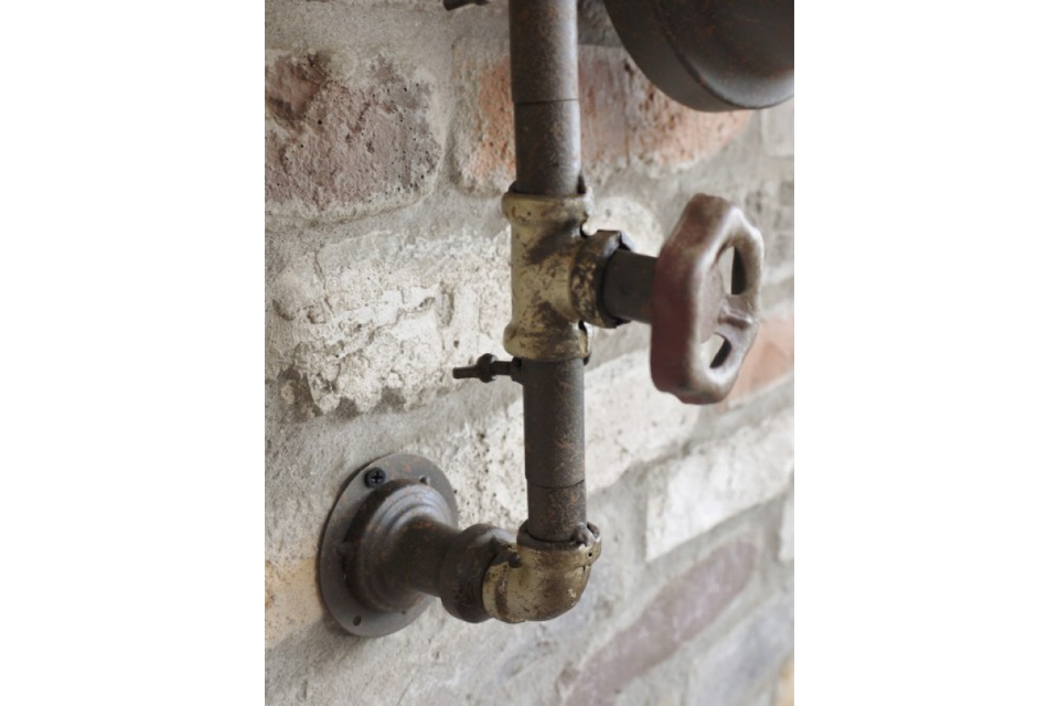 Industrial Pipe Wall Clock Vintage Steampunk Style Pipe Waterworks | eBay