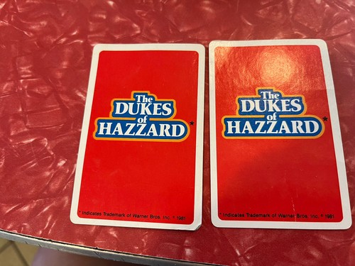 VTG 1981 DUKES OF HAZZARD Playing Cards 80s REPLACEMENT Cooter & Flash ...