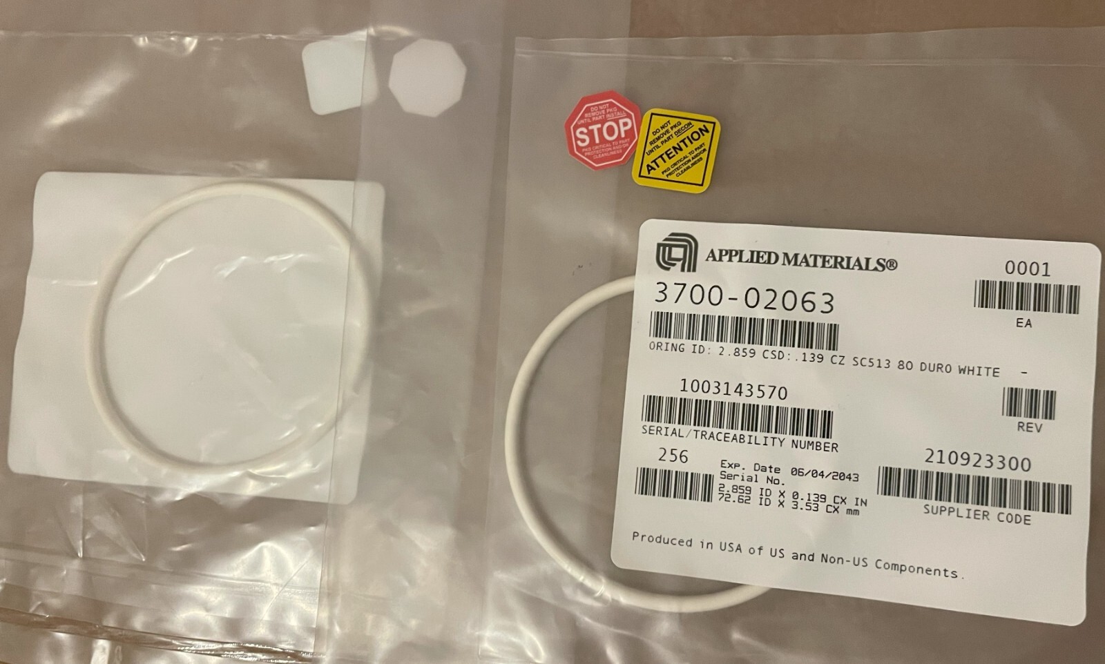 3700-02063; ORING ID 2.859 CSD .139 CZ SC513 80 | eBay