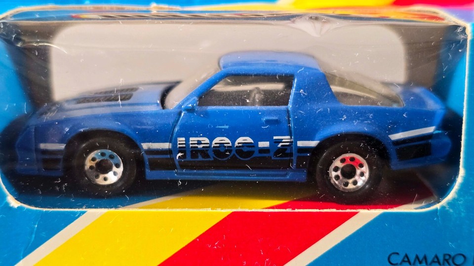 Vintage 1987 Matchbox Chevrolet Camaro IROC-Z28 / 68 / Unpunched Blue ...