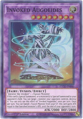Yu-Gi-Oh Card - ETCO-EN040 - INVOKED AUGOEIDES (super rare holo) - NM/M ...