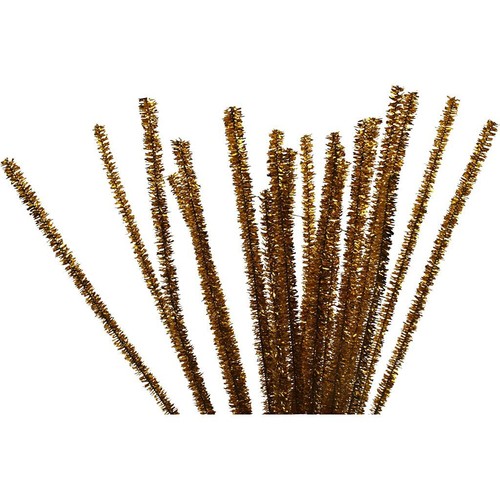 Pipe Cleaners, thickness 6 mm, L: 30 cm, gold, 24pcs | eBay