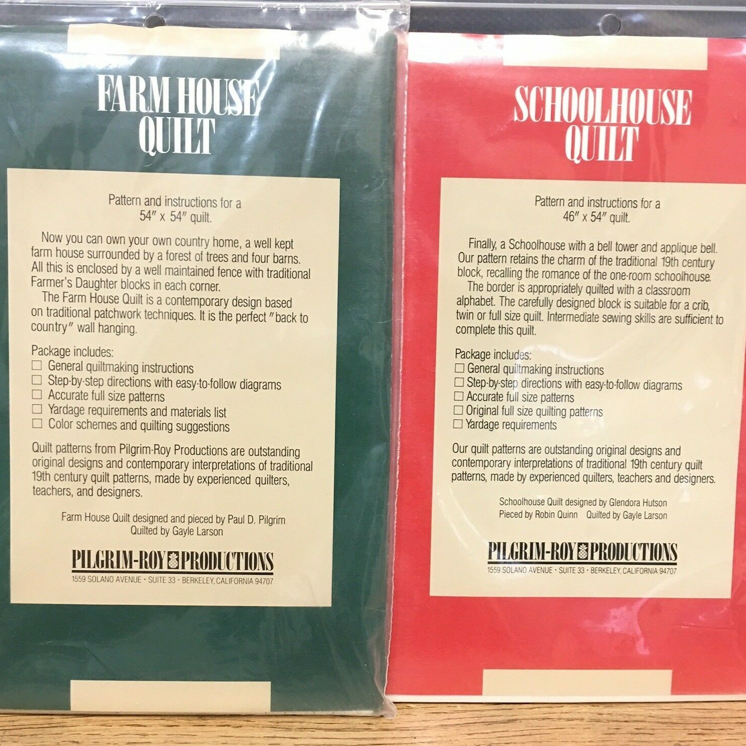 Pilgrim-Roy Productions Schoolhouse Farm House Alphabet Quilt Patterns ...