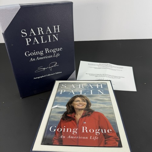 SARAH PALIN SIGNED BOOK GOING ROGUE COLLECTOR'S NUMBERED EDITION IN BOX ...