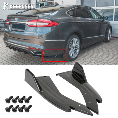 2x Gloss Rear Bumper Diffuser Spoiler Lip Splitters For Ford Mondeo ...