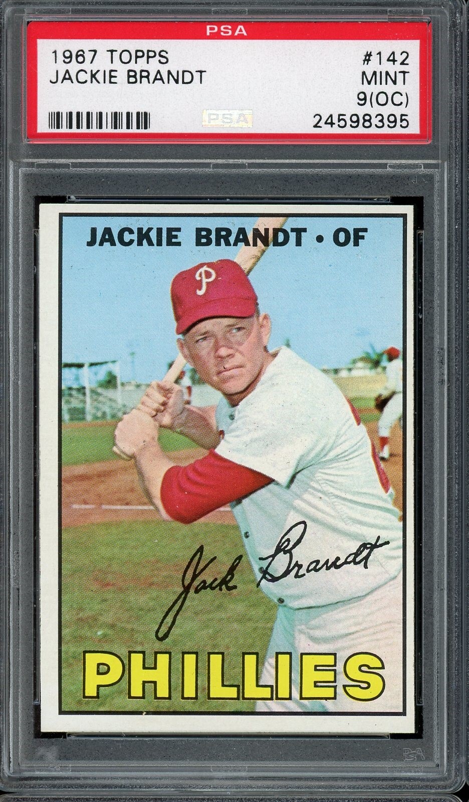 1967 Topps Baseball #142 Jackie Brandt PSA 9 (OC) | eBay