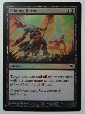 Echoing Decay *FOIL Common* Magic MtG x1 Mystery Booster | eBay