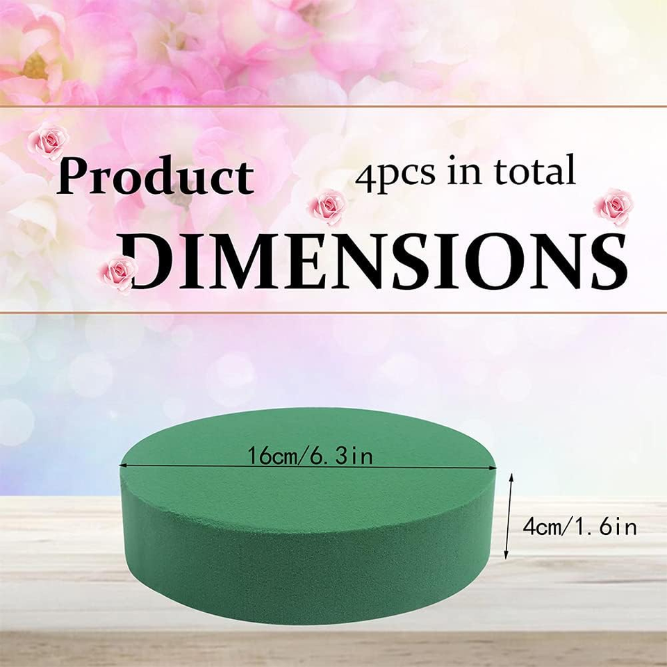 round Floral Foam Blocks,6" Large Wet Foam Bricks for Wedding Aisle Flower Arran | eBay