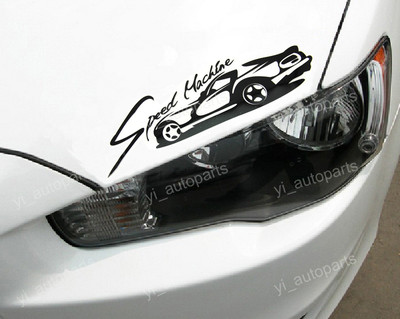 Speed Car Headlight Taillight Eyebrow Decal Sticker Vinyl 13.5" X 4.5 ...