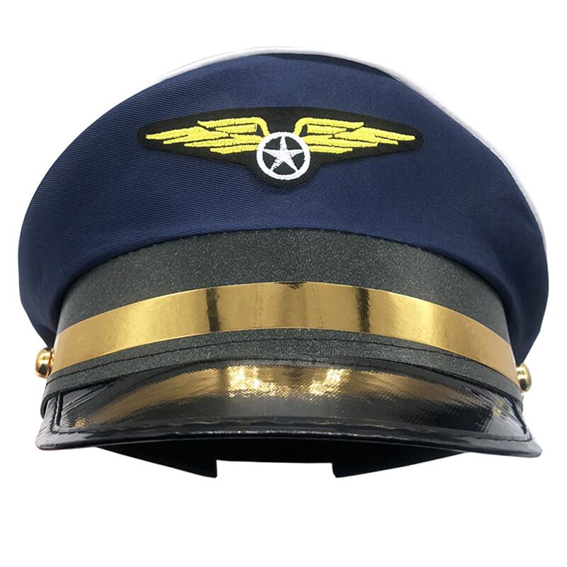 Cap Captain Hats Navy Party Costume Police Sailors Caps Captains Flight ...