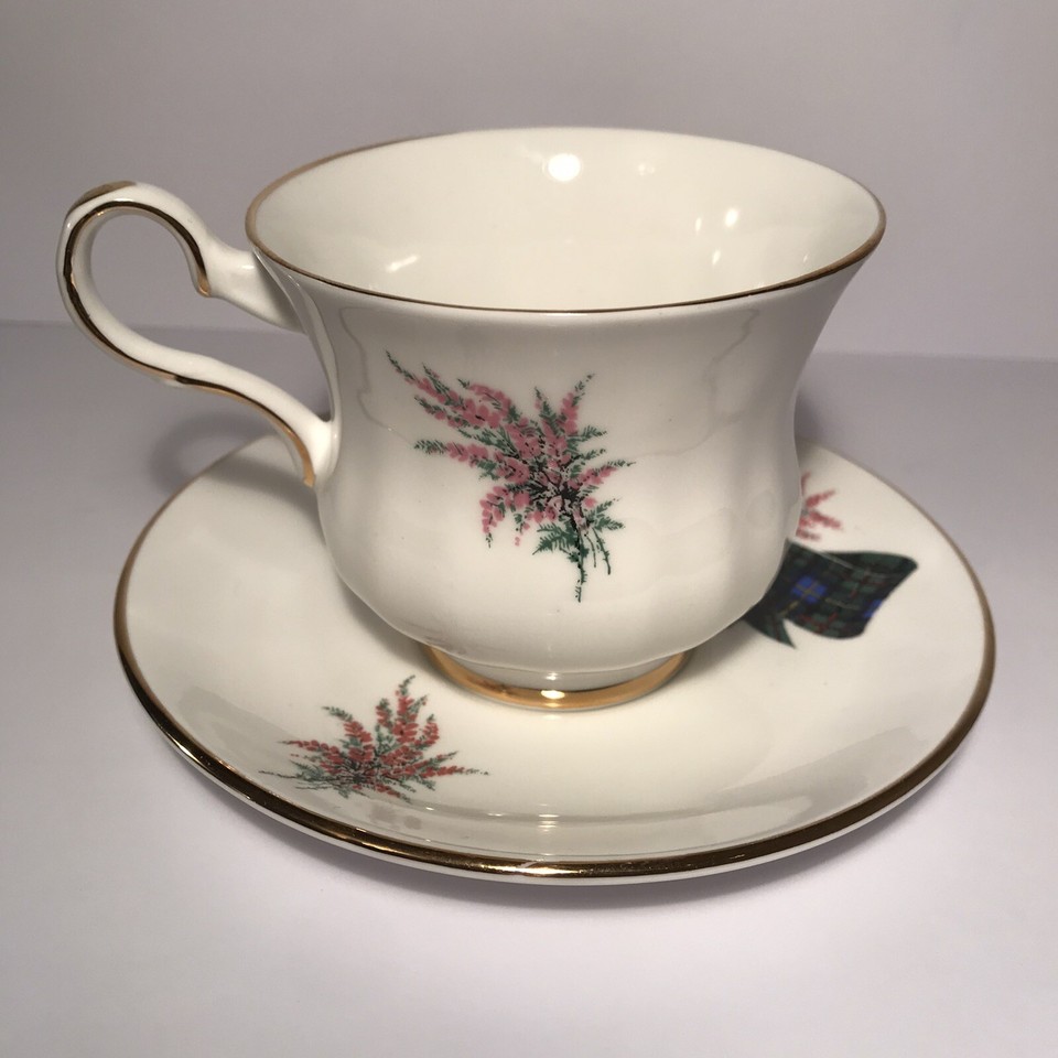 MACLEOD HOLD FAST Royal Grafton Fine Bone CUP&SAUSER Stockwell ...