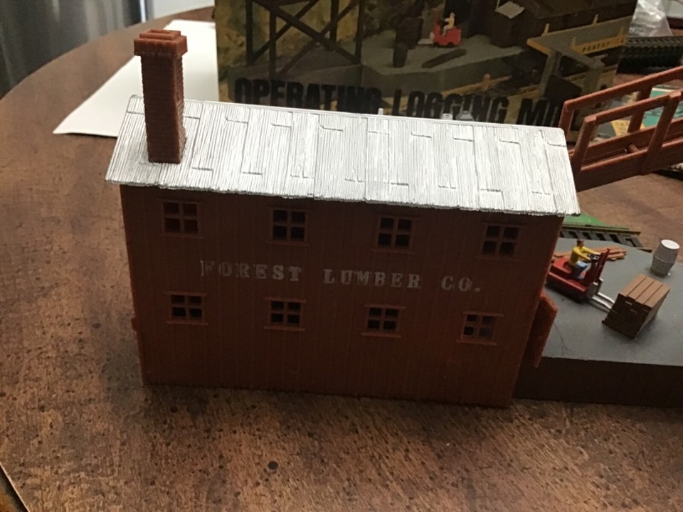 Life-Like " Tracksiders" Operating Logging Mill Model #T701 with Box ...