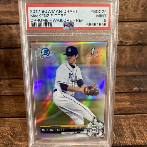 2017 Bowman Draft Chrome Refractor MacKenzie Gore PSA 9 #BDC25 | eBay