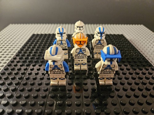 Lego Star Wars Minifigures Lot: Commander Vaughn Clone Troopers 501st ...