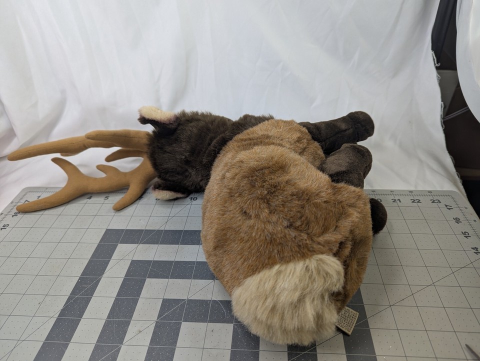 Cascade Toy Reindeer Elk Plush Antlers 21 Inch Tall Stuffed Animal Toy ...