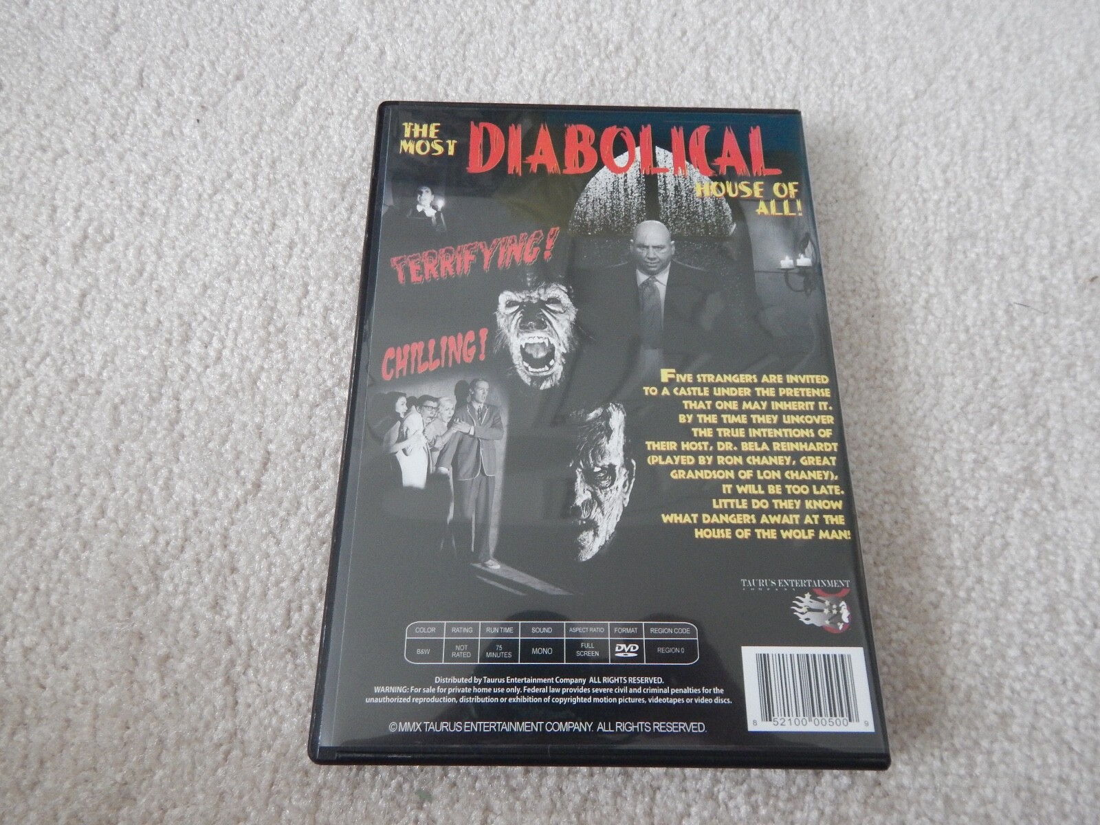 HOUSE OF THE WOLFMAN DVD RON CHANEY UNIVERSAL MONSTERS HOMAGE FILM RARE ...