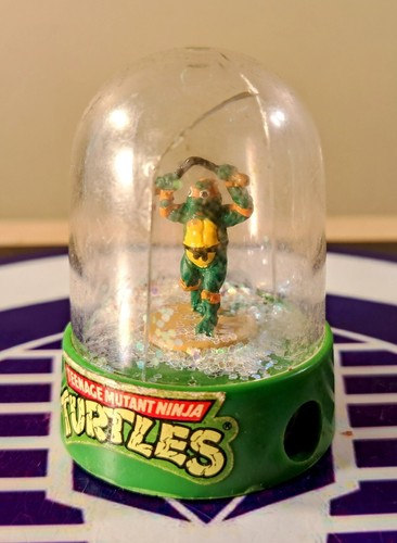 VINTAGE TMNT SNOW GLOBE PENCIL SHARPENER TEENAGE MUTANT NINJA TURTLES ...