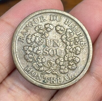 Early Canada Montreal One Sou Coin | eBay