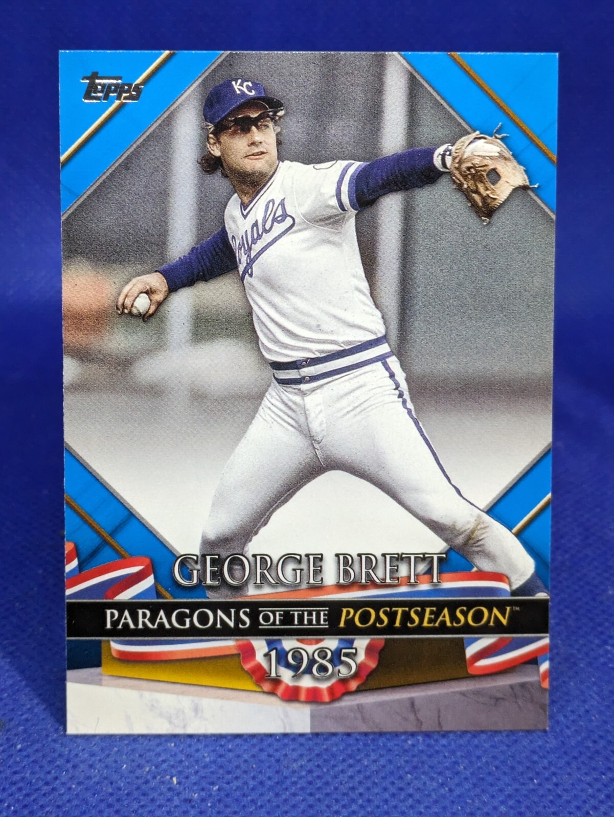 George Brett 2022 Topps Update Paragons of Postseason Blue Parallel PP ...