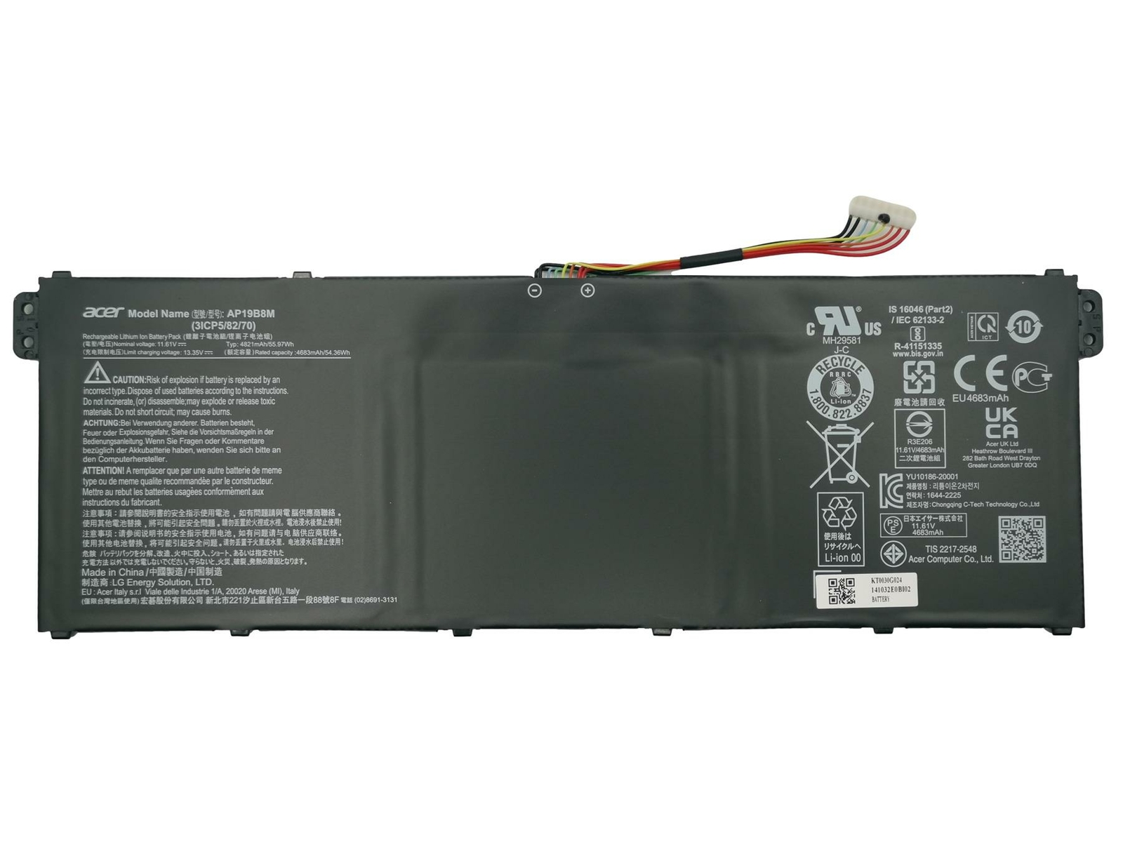 Acer Chromebook CBV514-1H CBV514-1HT CBV514-54 CP514-3HH Battery KT ...