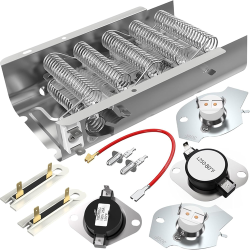 WED4815EW1 NED4655EW1 279838 W10724237 3403585 Heating Element Silver ...