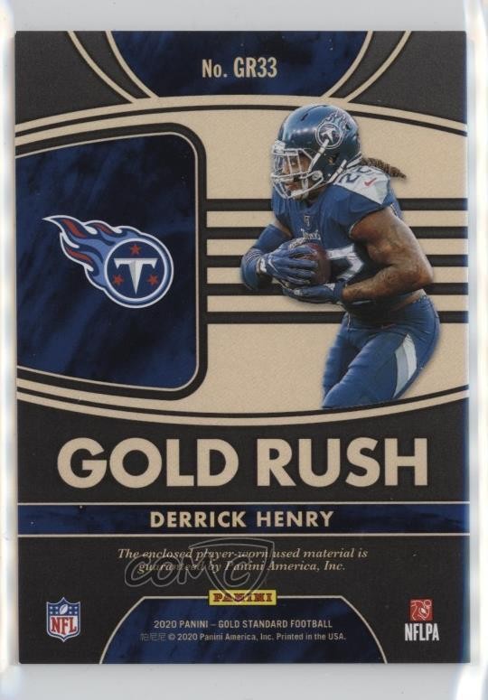 2020 Panini Gold Standard Gold Rush Relics /199 Derrick Henry #GR33 | eBay