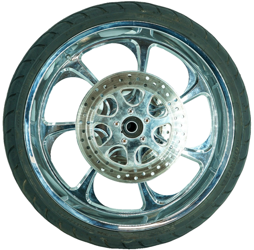 03 Harley Electra Ultra FLHT Touring Front Custom Wheel Chrome Rim Tire ...